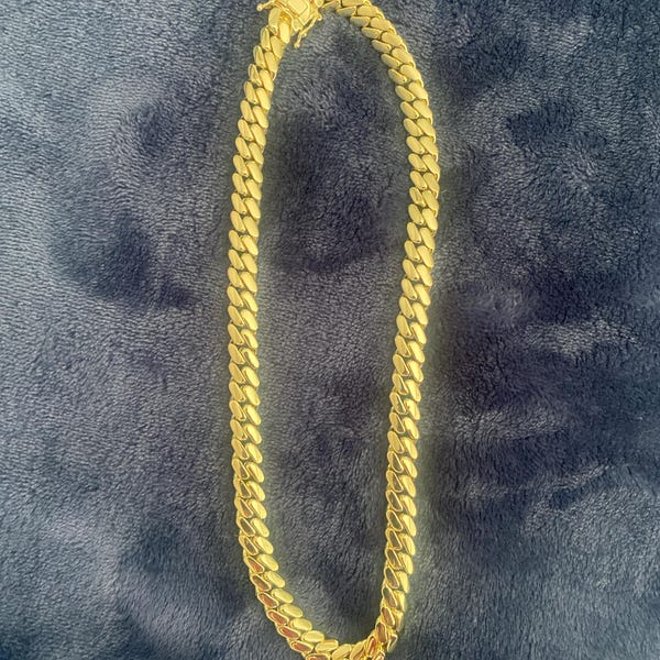 Cuban Link Bracelet 14K Gold 24MM Plated, Gift for Him Her Handmade ...