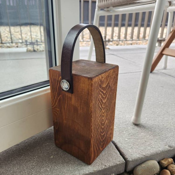 Solid Wooden Door Stopper / Doorstop - Etsy