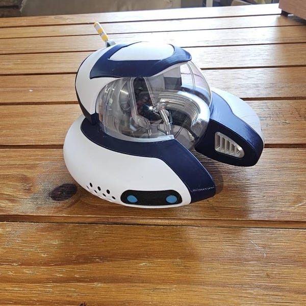 Seamoth From Subnautica - 3D Printed Model With Visible Interior and ...