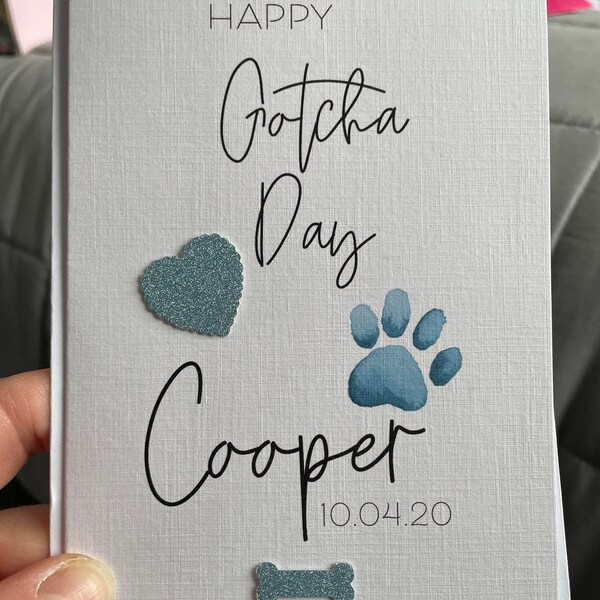 Personalized Gotcha Day Card: Pet Adoption Celebration - Etsy