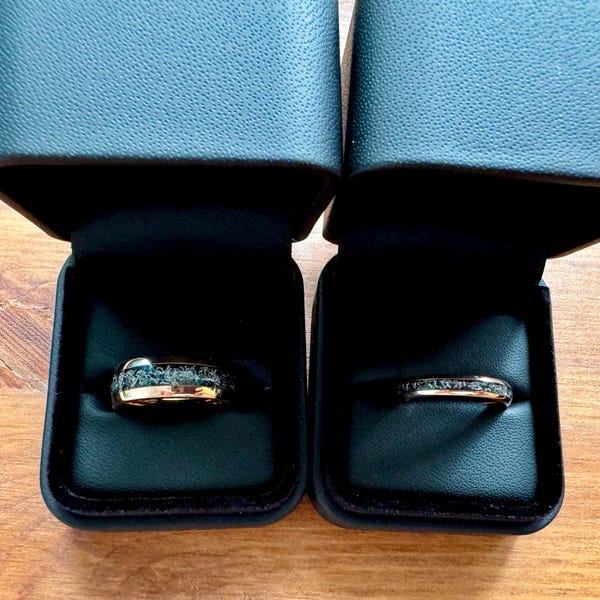 Wood Men's Wedding Ring Men's Wedding Ring Whiskey Wood Men's Ring Men ...