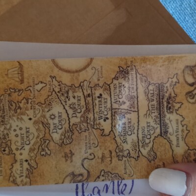 ACOTAR Prythian Map Bookmark A Court of Thorns and Roses SJM Map Rustic ...