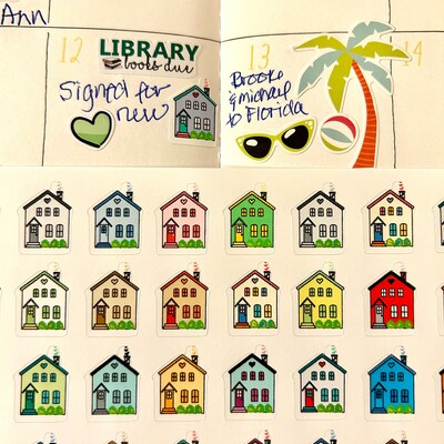 Day off Banner Stickers Watercolor Stickers Day off Planner - Etsy