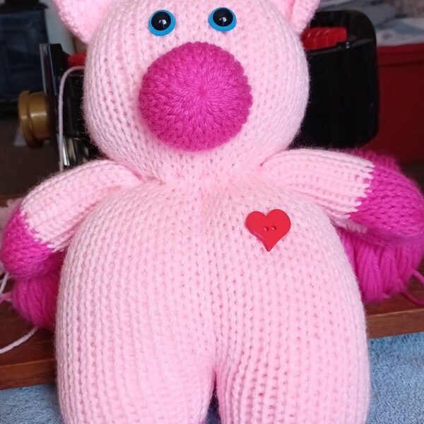 Flying Pig Knitting Machine Pattern PDF ONLY Addi Sentro - Etsy