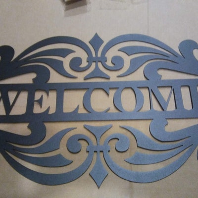 Metal Welcome Sign, Outdoor Welcome Sign, Housewarming Gift, Realtor ...