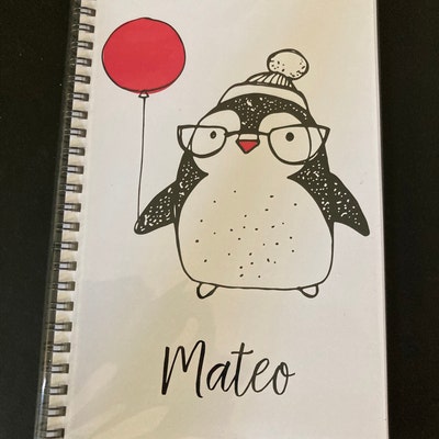 Penguin Notebook // Personalized Penguin Notebook // Penguin Notebook ...