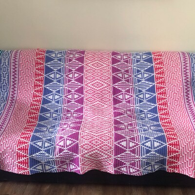 Diamondback Blanket Overlay Mosaic Crochet Pattern - Etsy