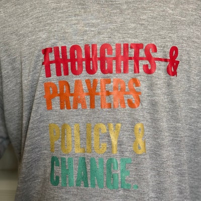 Thoughts and Prayers Policy and Change Digital File Download, Png, Pdf ...