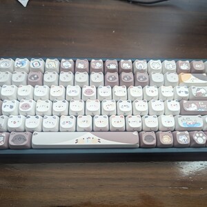 Kawaii Gaming Anime Chiikawa Usagi Inspired Keycaps PBT 132 Set MOA ...