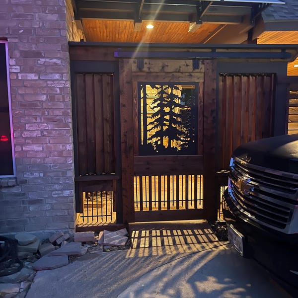 Decorative Rustic Metal Panel, Metal Panel Insert, Wildlife Scenery ...