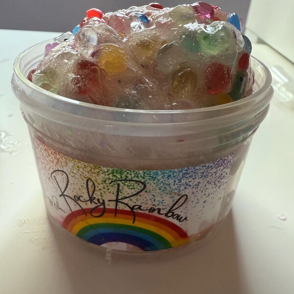 Brown Sugar Boba Slime, Thick and Glossy, Clear, Boba Beads ~ Fuzzy ...