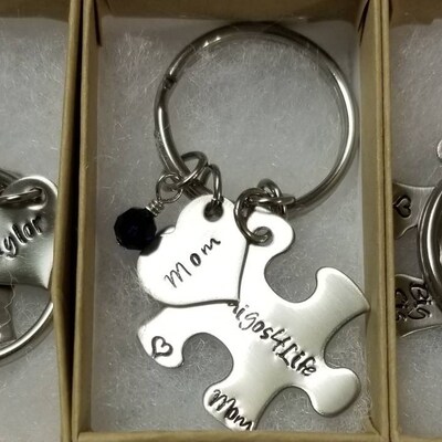 Puzzle Piece Family Keychains, Best Friend Puzzle Piece Keychains ...
