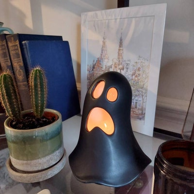 Pearlescent White Ghost, Ghosts Tea Light, Halloween Decoration, Matte ...