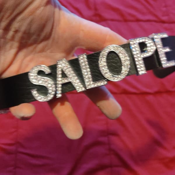 Personalized Letters Choker Collar Necklace | Rhinestone Letters Choker ...