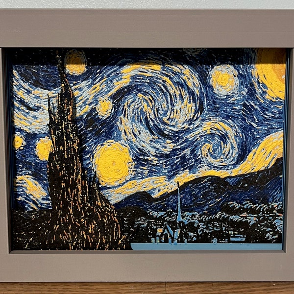 Starry Night Shadow Box - Etsy