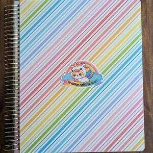 Cute Frog Notebook, Froggy Journal, Kawaii Spiral Bound Lined Notebook ...