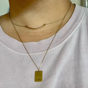 Double Chain Gold Necklace Set of 2, Combo Necklaces Set, Custom Gift ...