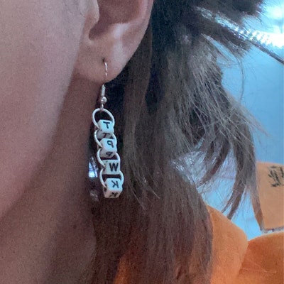 Custom Word Earrings, Made to Order Earrings, Words and Sayings, Quirky ...