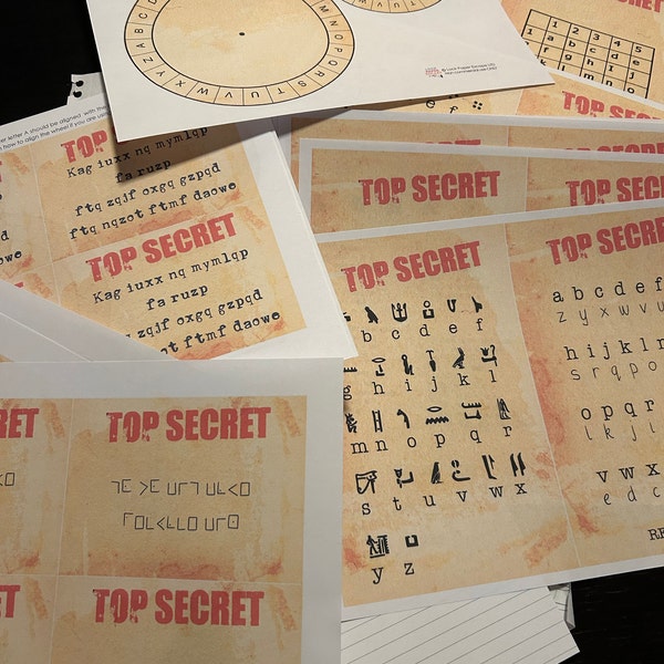 Secret Christmas Message. Cipher Wheel With Editable Message . Make ...