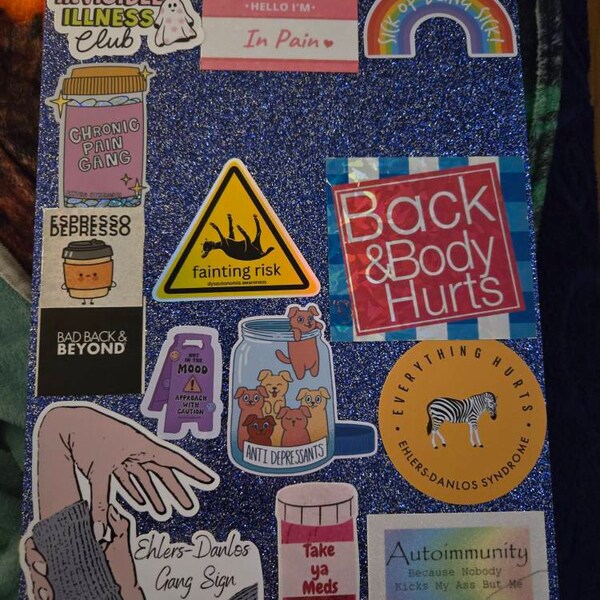 Ehlers-danlos Zebra Sticker/wheelchair Sticker/spoonie Sticker/chronic ...