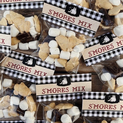 Camping Party, Treat Bag Toppers, Camping Party Favors, Goodie Bags ...