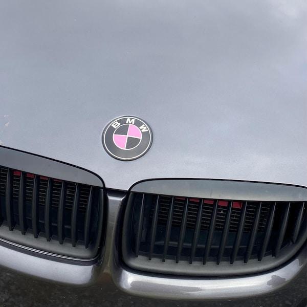 Black CARBON Decals for BMW Badge, Roundel Inserts, Badge Stickers Wrap ...