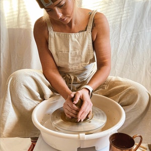Natural Durable Cotton Canvas Pottery Apron Ceramic Apron Throwing ...