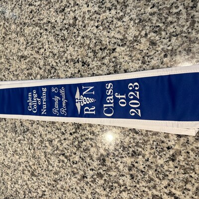 Pageant Sashes/ Black Satin / Dark Gray TRIM and Thread / Crown King or ...