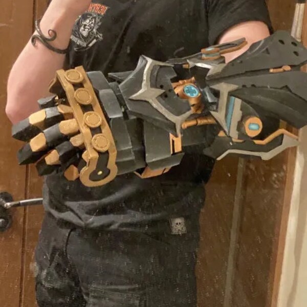 Genshin Impact Cosplay Prop - Wriothesley's Gauntlet Digital DIY Template Pattern Blueprint EVA ...