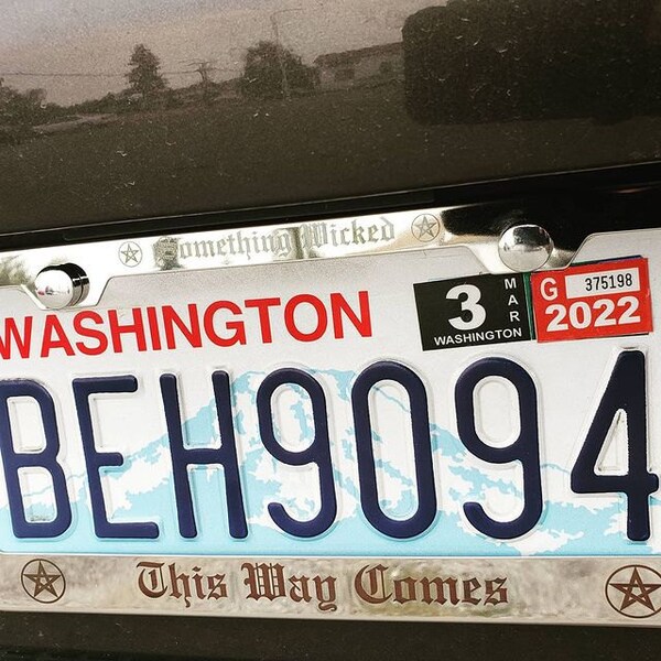 Personalize License Plate Frame Laser Engraved on High Quality ...