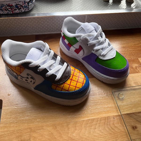 Sesame Street Elmo Cookie Monster Inspired Air Force 1 Trainers ...