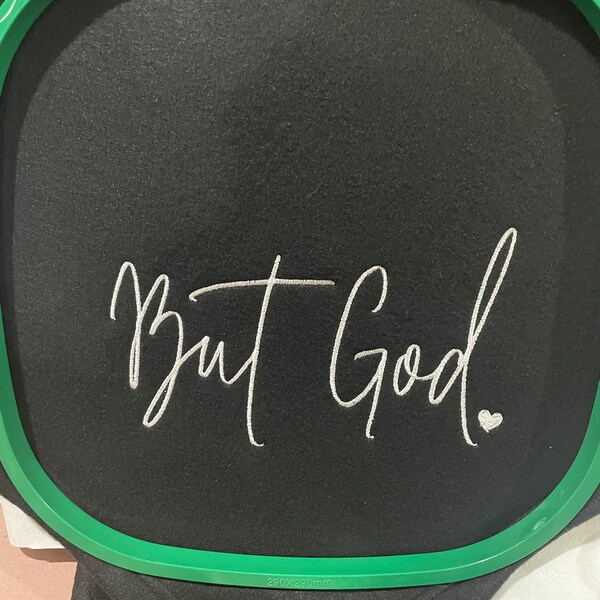 But God Satin Stitch Embroidery Design Heart Five Sizes 4x4, 5x7, 8x8 ...