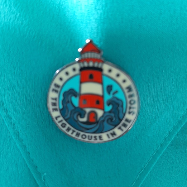Be the Lighthouse in the Storm - Enamel Pin Badge - Etsy