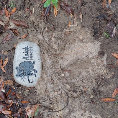 RAT MEMORIAL 7/8 STONE approx. Size 3 Designs to Choose From Engraved ...