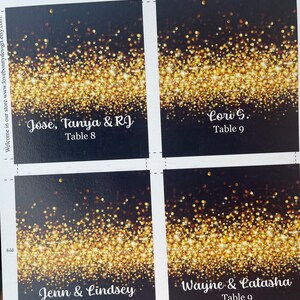 Editable Color Printable Menu Card, Silver Glitter Royal Blue, 3.75x10 ...