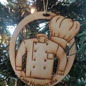 Personalized Chef Ornament Personalized Gifts for Aspiring Chefs Best ...