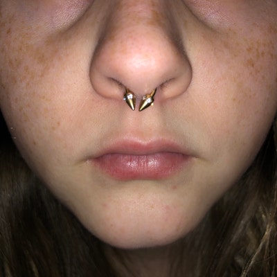 Invisible Septum Retainer, Horseshoe Septum Ring, Barbell Septum Ring ...