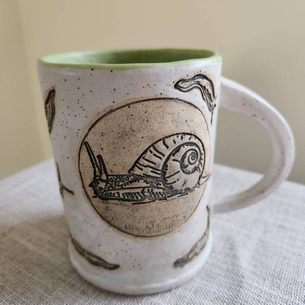 Slug Mug- Handmade Slug and Snail Art Pottery Mug - Etsy