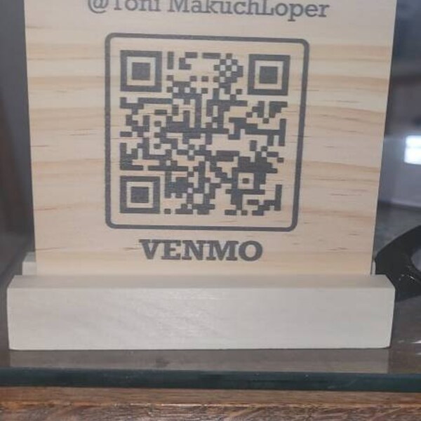 QR Code Menu Sign, Custom Wood Tabletop Scan for Menu, Wooden Sign, QR ...