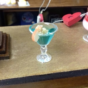 1:6 Scale Miniature Appletini Martini Drink With Caramel - Etsy