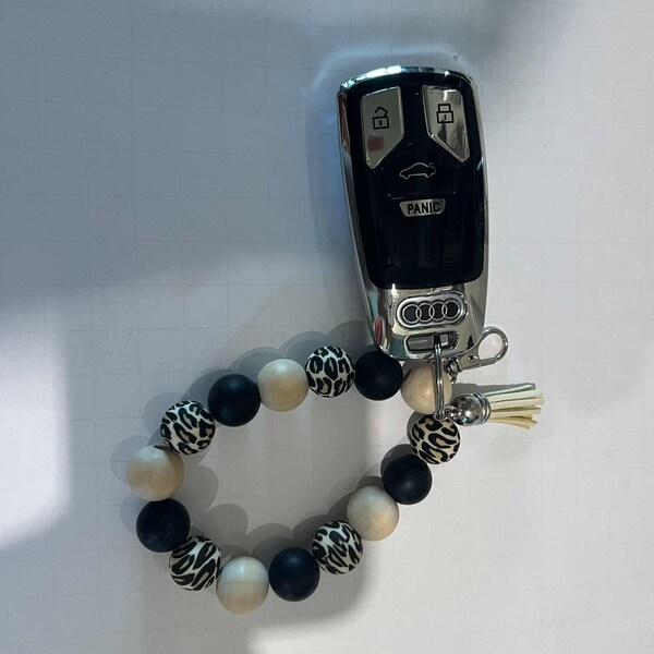 Beaded Fall Pumpkin Keychain, Beaded Keychain Silicone, Beaded Keychain ...