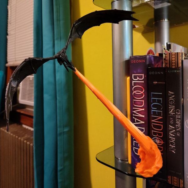 Fire Breathing Dragon Book Nook With Book Mount, Perfect Gift or ...