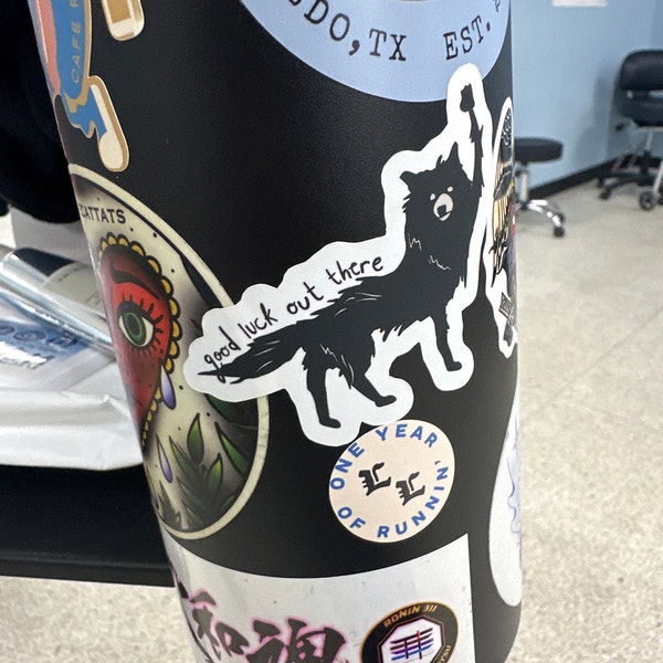 Good Luck Out There Fantastic Mr Fox Wolf Fist of Solidarity Sticker - Etsy