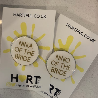 Personalised Pick Your Text/shape Circle Enamel Pin Customised Pin ...