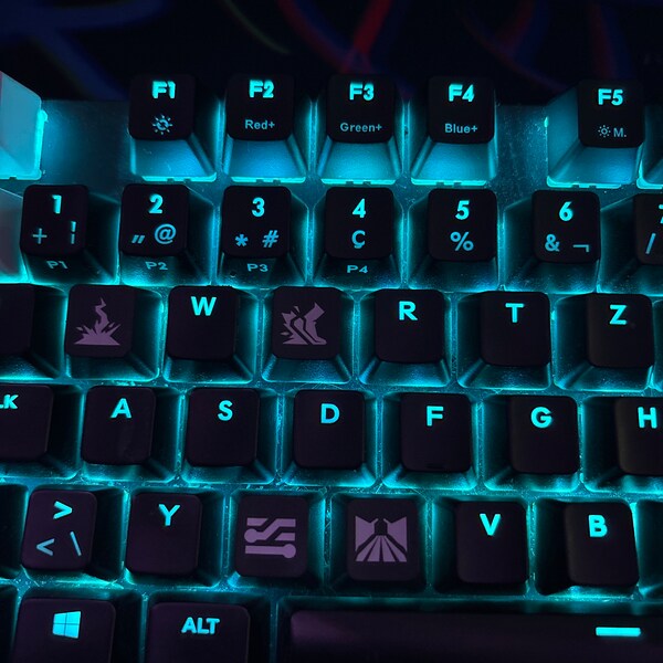 Valorant Neon Agent Keycaps: OEM Profile, Cherry MX Compatible - Etsy