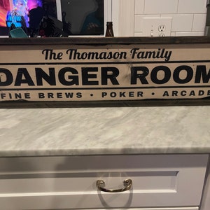 Game Room Wood Sign, Custom Family Name Sign, Poker Darts Billiards Man ...
