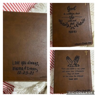 Custom Engraved Bible NIV JOURNALING BIBLE Personalized Bibles - Etsy