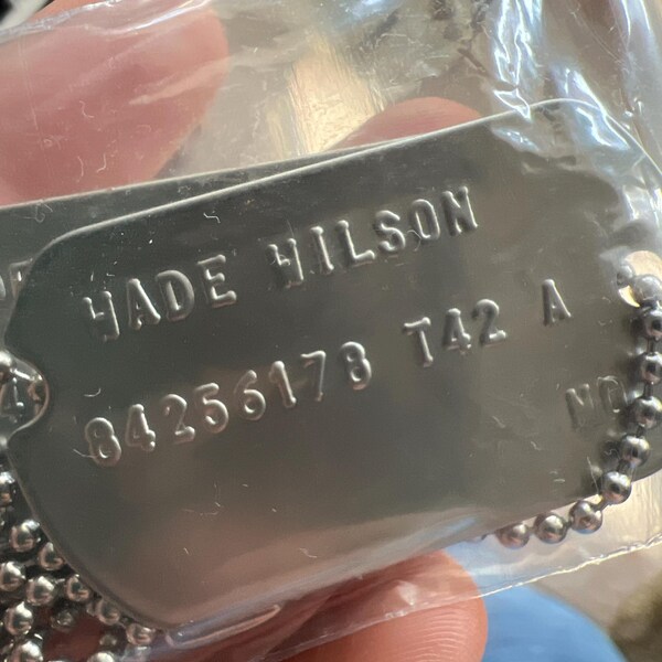 Wade Wilson Deadpool Military Dog Tags - Screen Accurate - Etsy