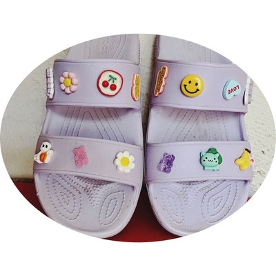 Croc Shoe Charms Groovy Heart - Etsy