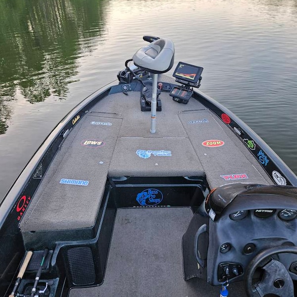 6 PK Boat Carpet Graphics 008 Marine Fishing (each One is 8-9 Inches ...